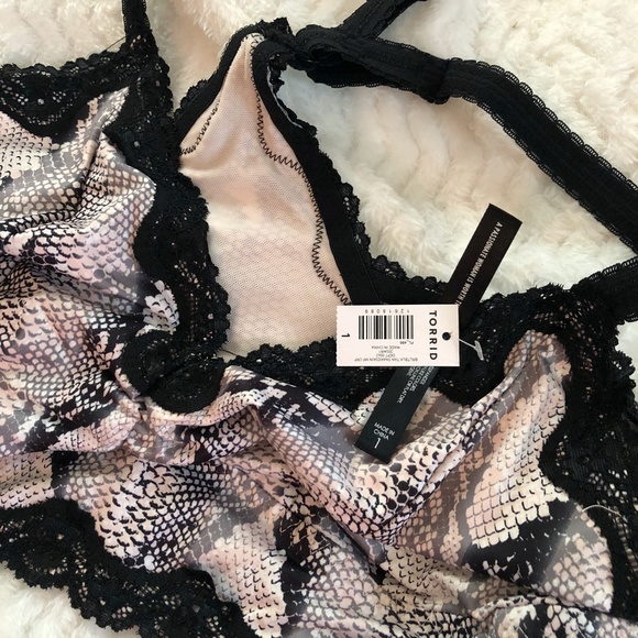 torrid | Intimates & Sleepwear | Torrid Snakeskin Microfiber Racerback ...